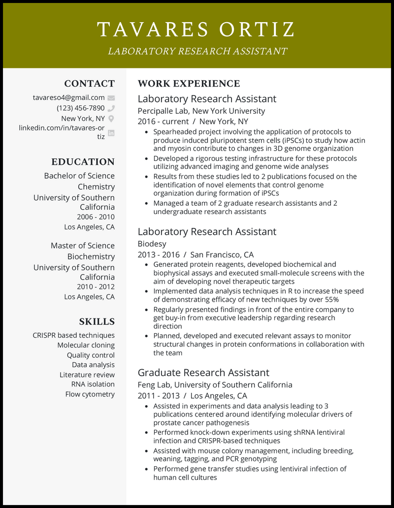 13 Real Research Assistant Resume Examples That Worked in 2025