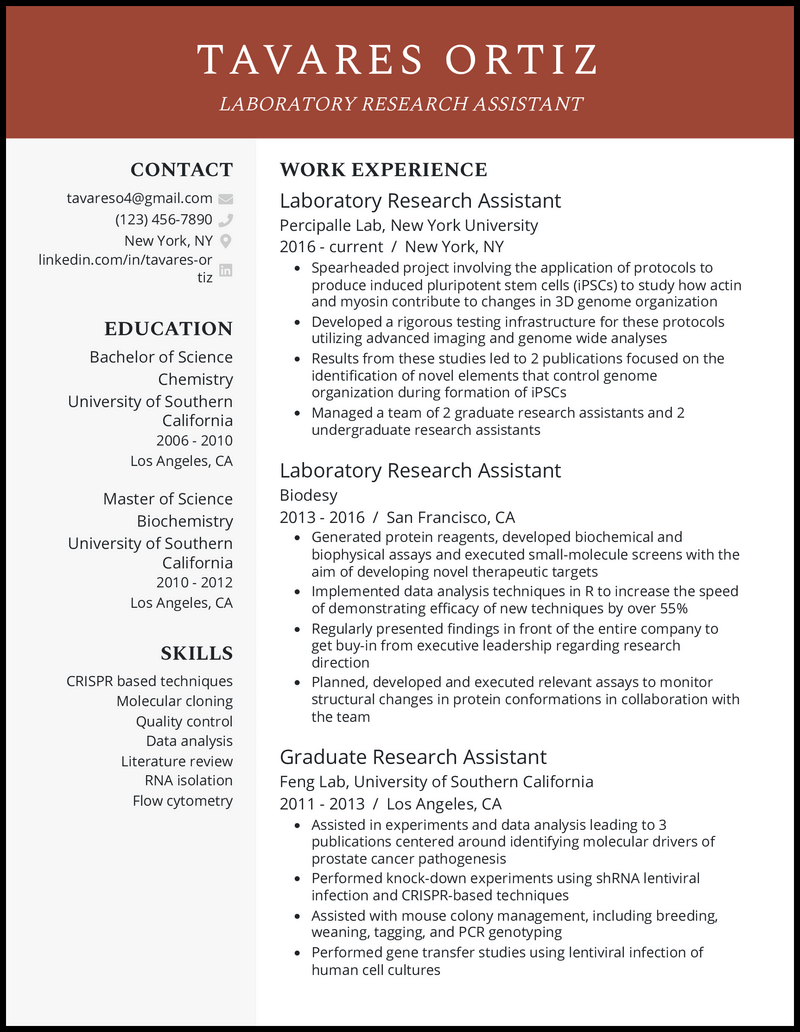 13 Real Research Assistant Resume Examples That Worked in 2025