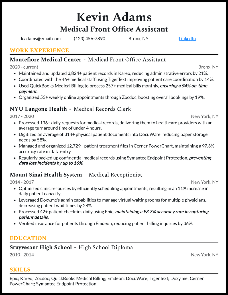 7 Office Assistant Resume Examples [& Templates]