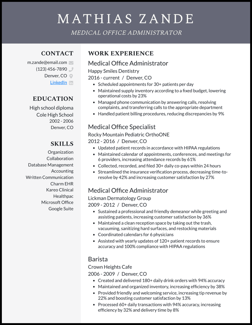 7 Office Administrator Resume Examples Built for 2025