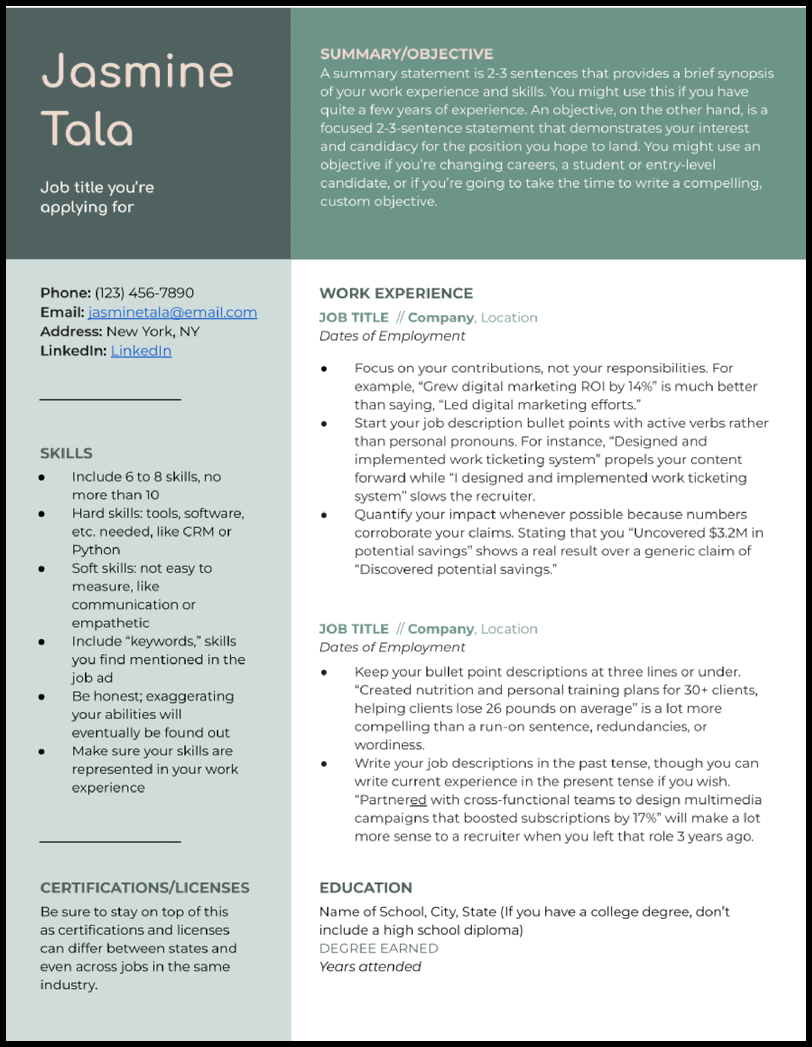 Resume Templates 2024 Google Docs - Elsy Riannon Resume Templates 2024 Google Docs - Elsy Riannon