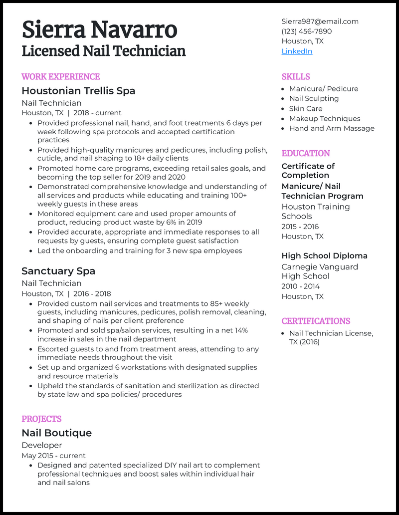 7 Cosmetology Resume Examples That Work for 2025