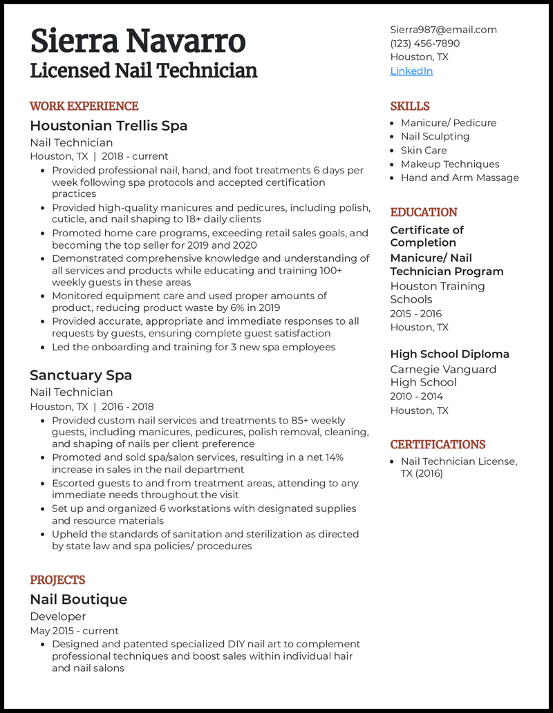 7 Cosmetology Resume Examples That Work for 2025