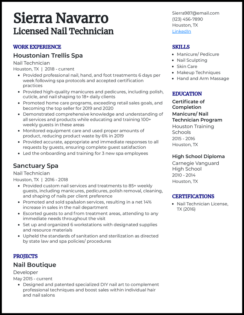 7 Cosmetology Resume Examples That Work for 2025