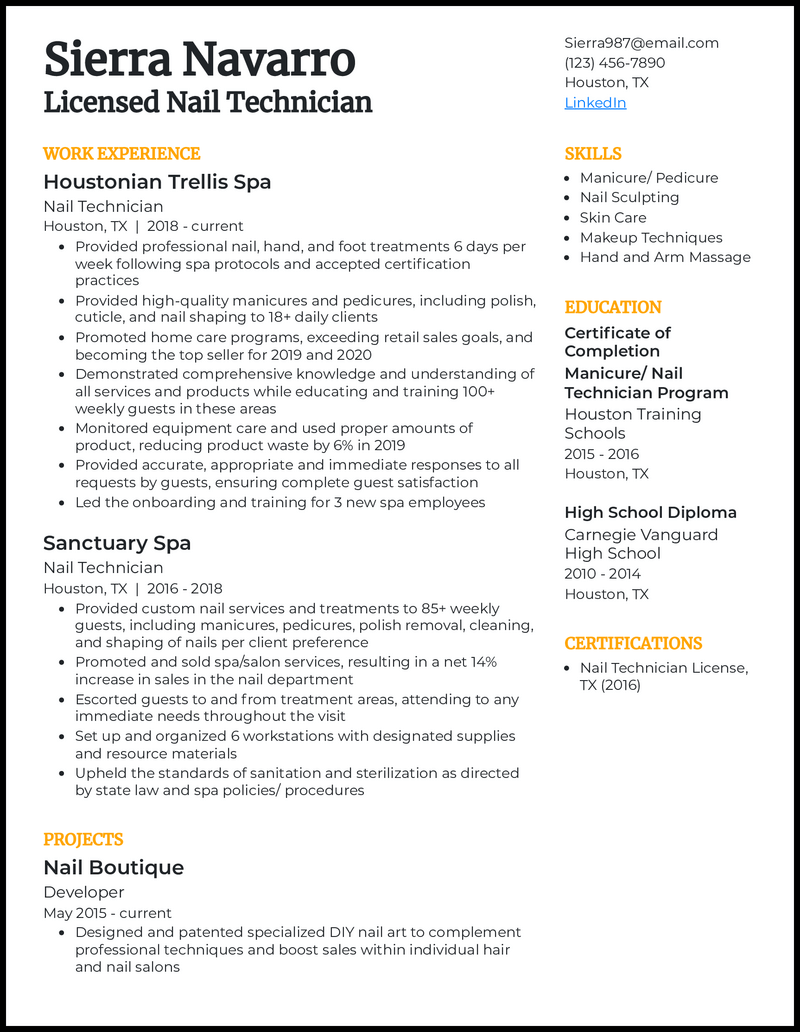 7 Cosmetology Resume Examples That Work for 2025