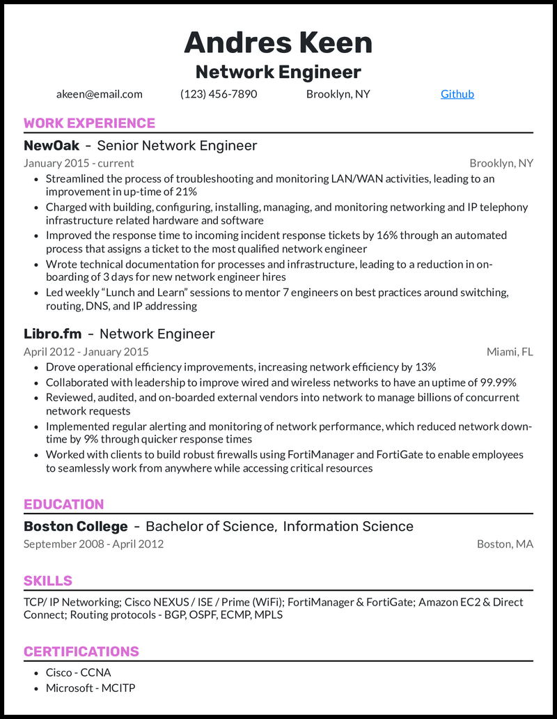 25 Engineering Resume Examples for 2025