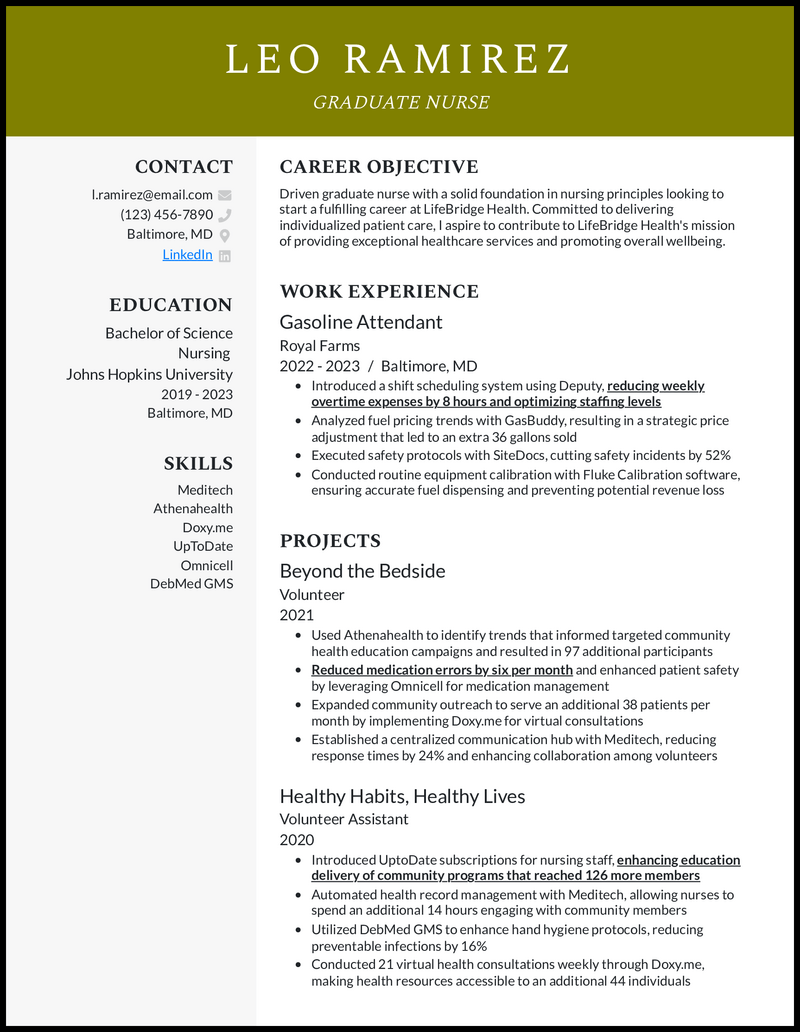 15 College Graduate Resume Examples [& Templates]