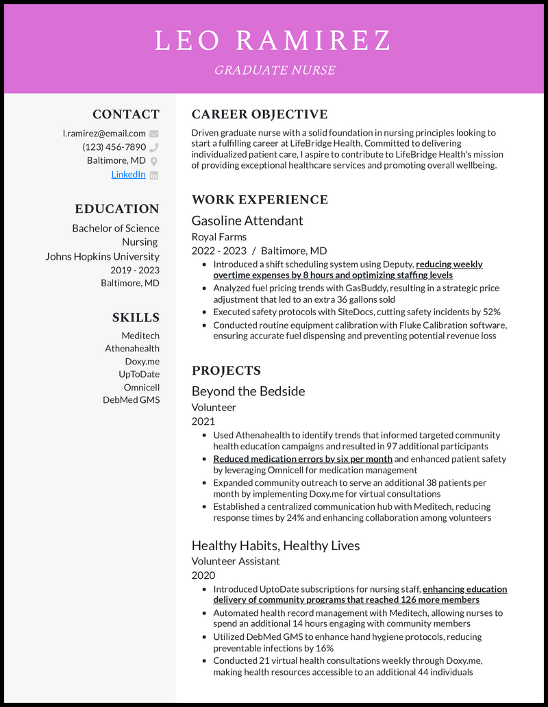 15 University Graduate CV Examples [& Templates]