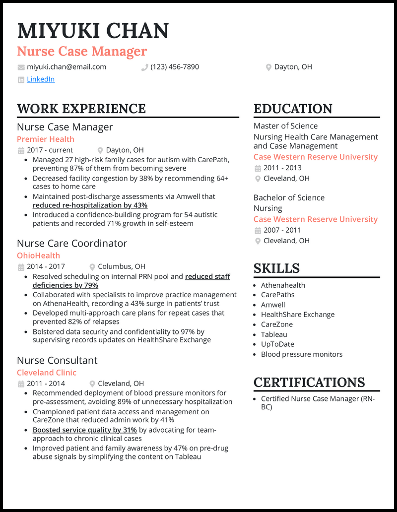 10 Case Manager Resume Examples That Worked in 2025