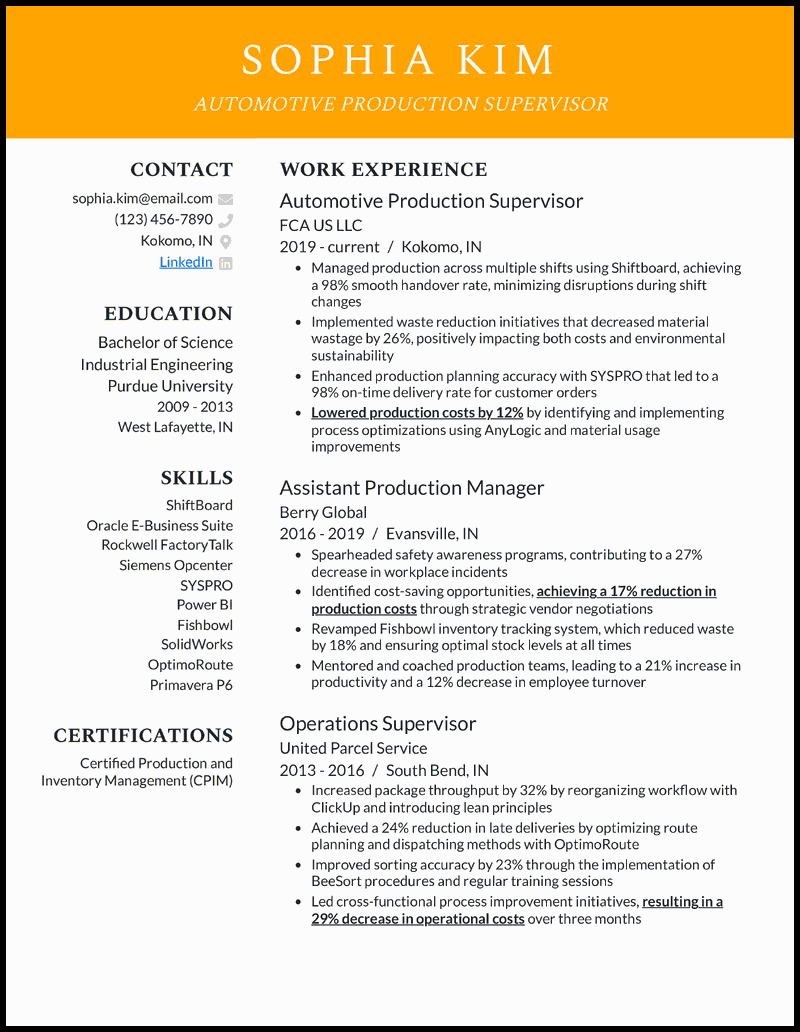 11 Supervisor Resume Examples That Worked in 2025