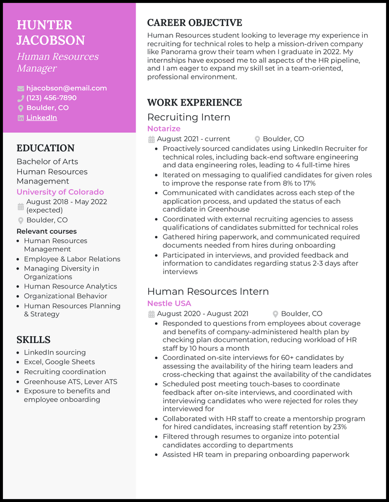 3 Current College Student Resume Examples For 2026