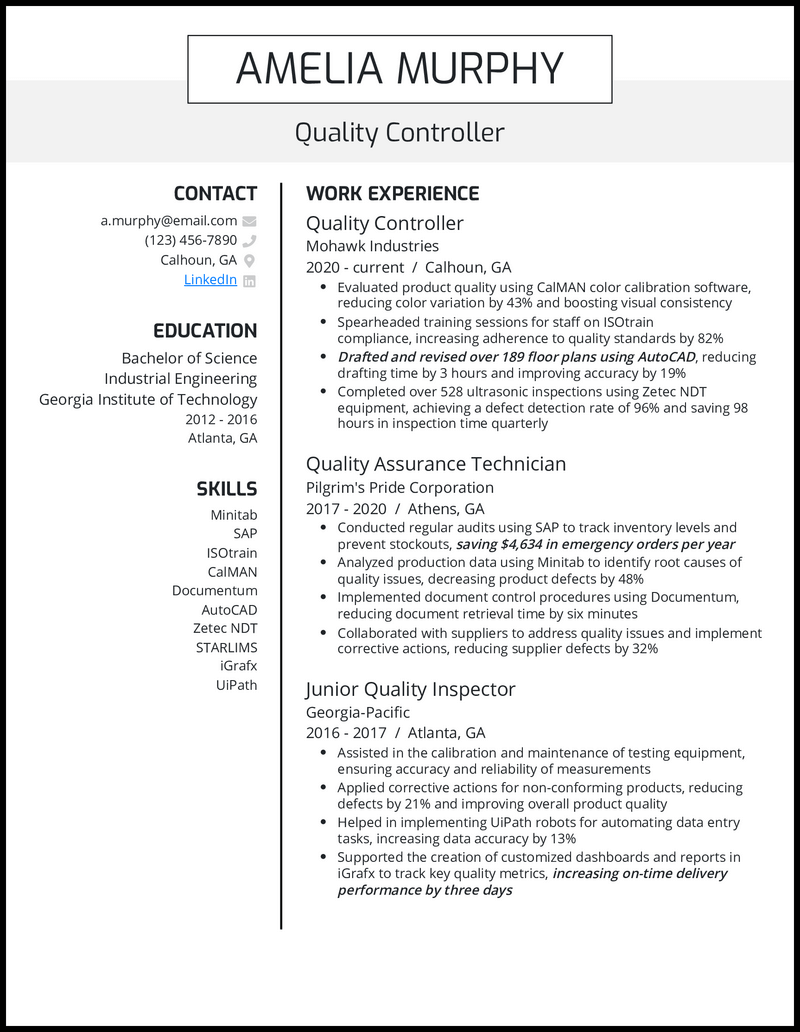 5 Controller Resume Examples [& Templates]