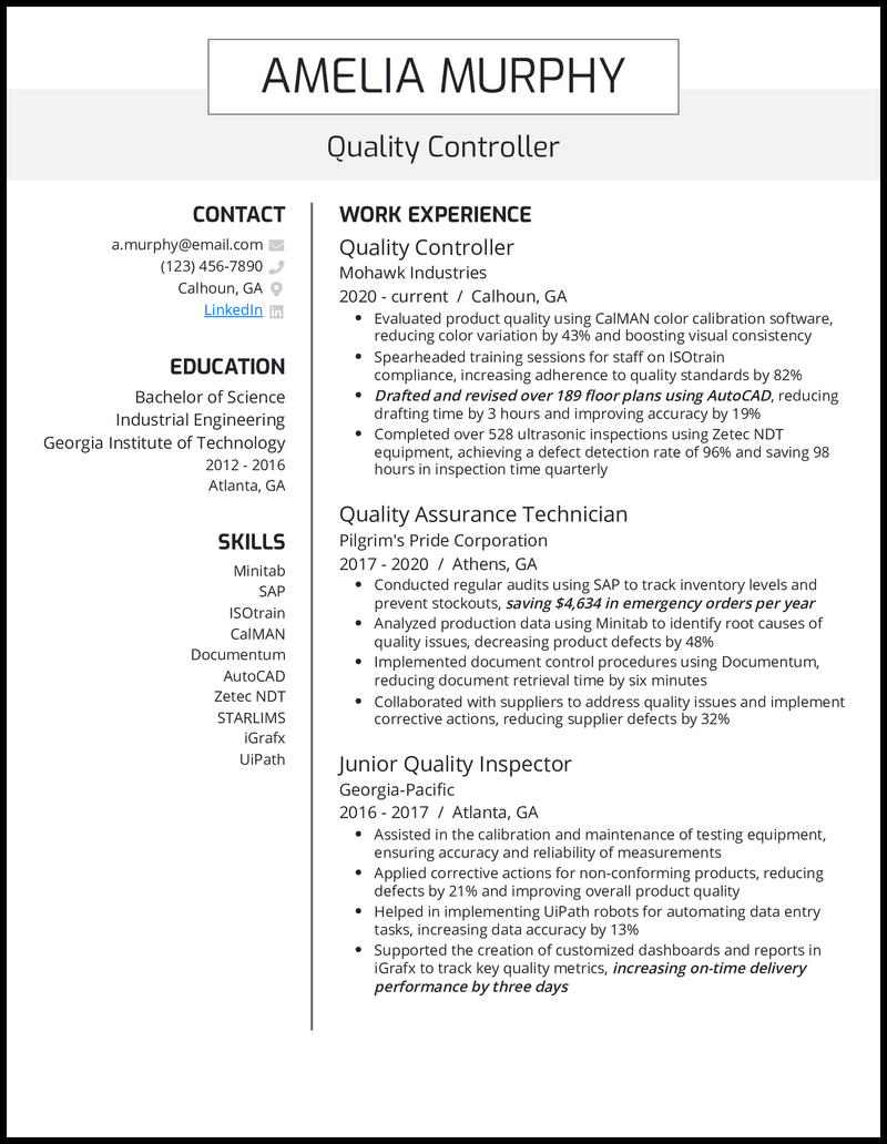 5 Controller Resume Examples [& Templates]