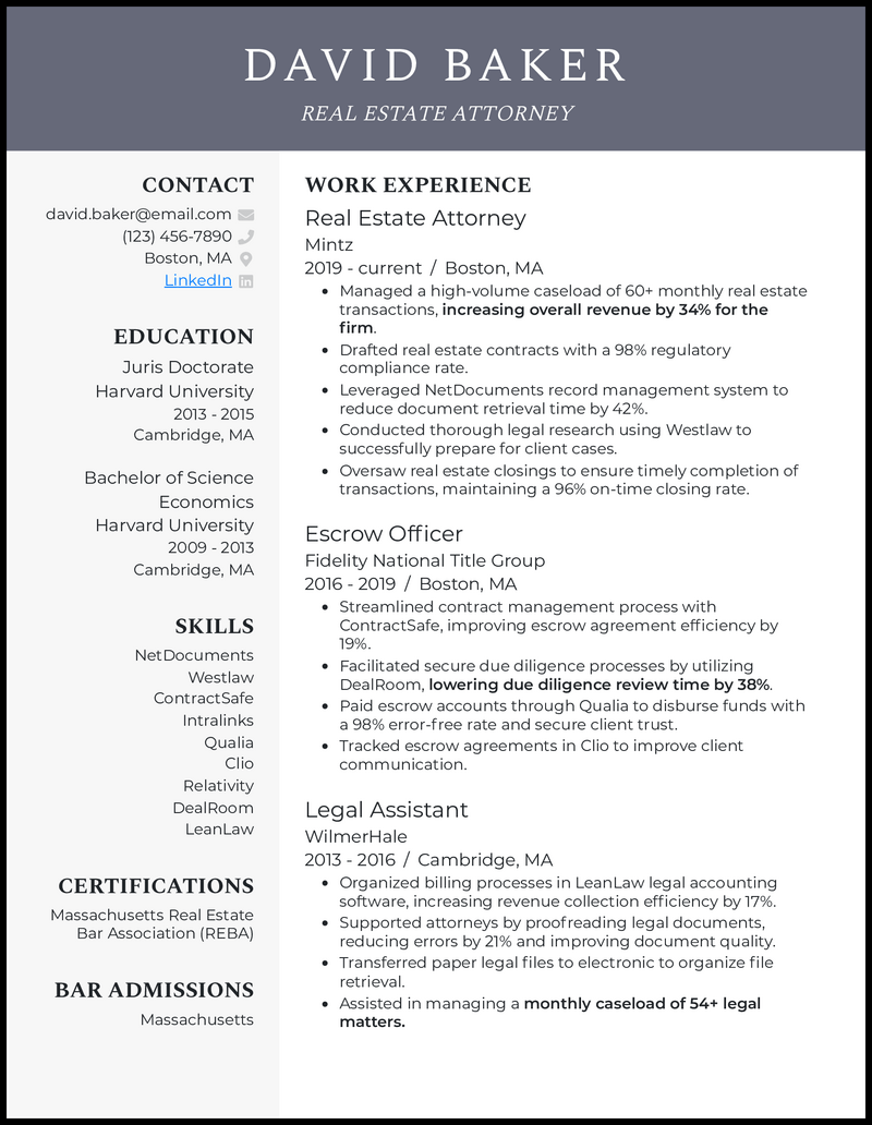 11 Attorney Resume Examples That Got the Job in 2024