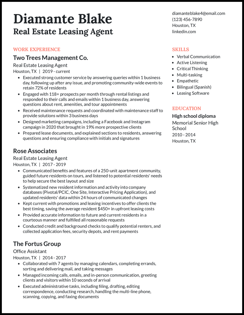 15 Real Estate Agent Resume Examples Built for 2025