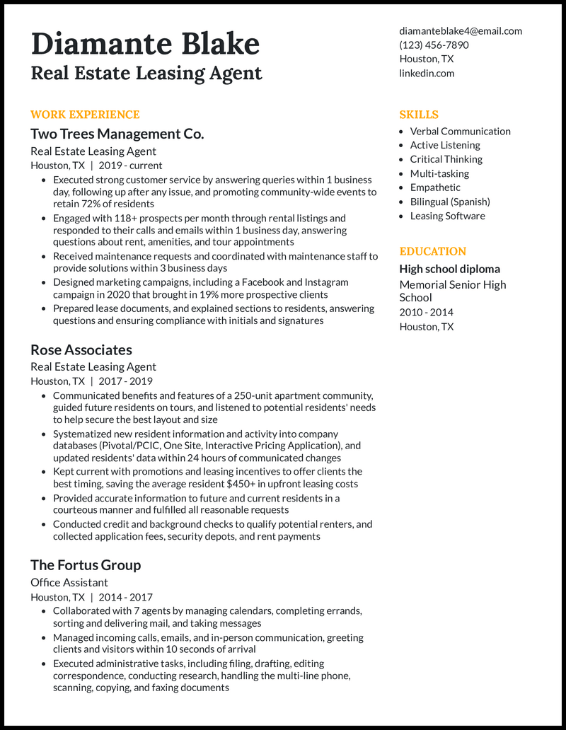 9 Real Estate Agent Resume Examples Built for 2025