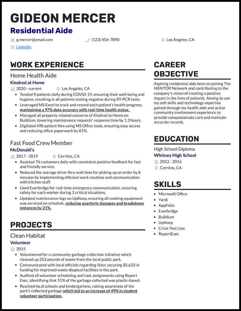 7 Resident Assistant (RA) Resume Examples Made for 2025