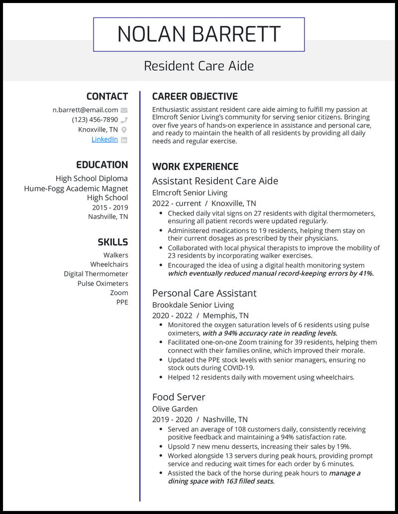 7 Resident Assistant (RA) Resume Examples Made for 2025