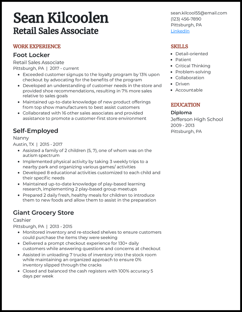 11 Real Retail Resume Examples That Worked in 2024