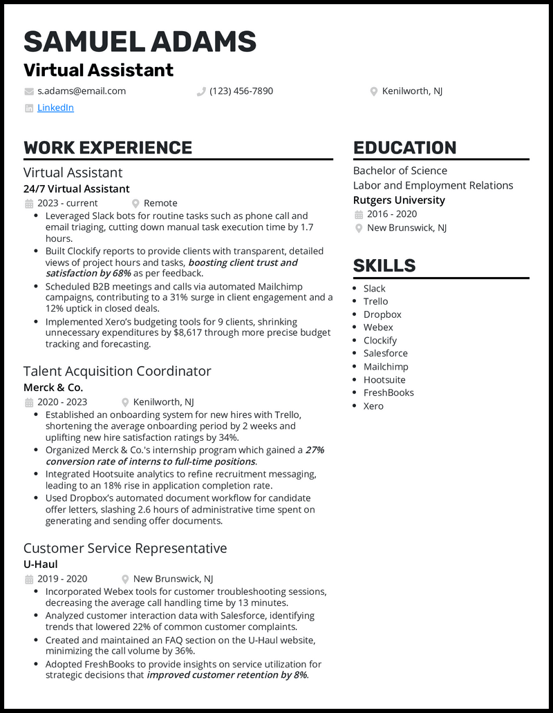 5 Returning to Workforce Resume Examples and Templates for 2025