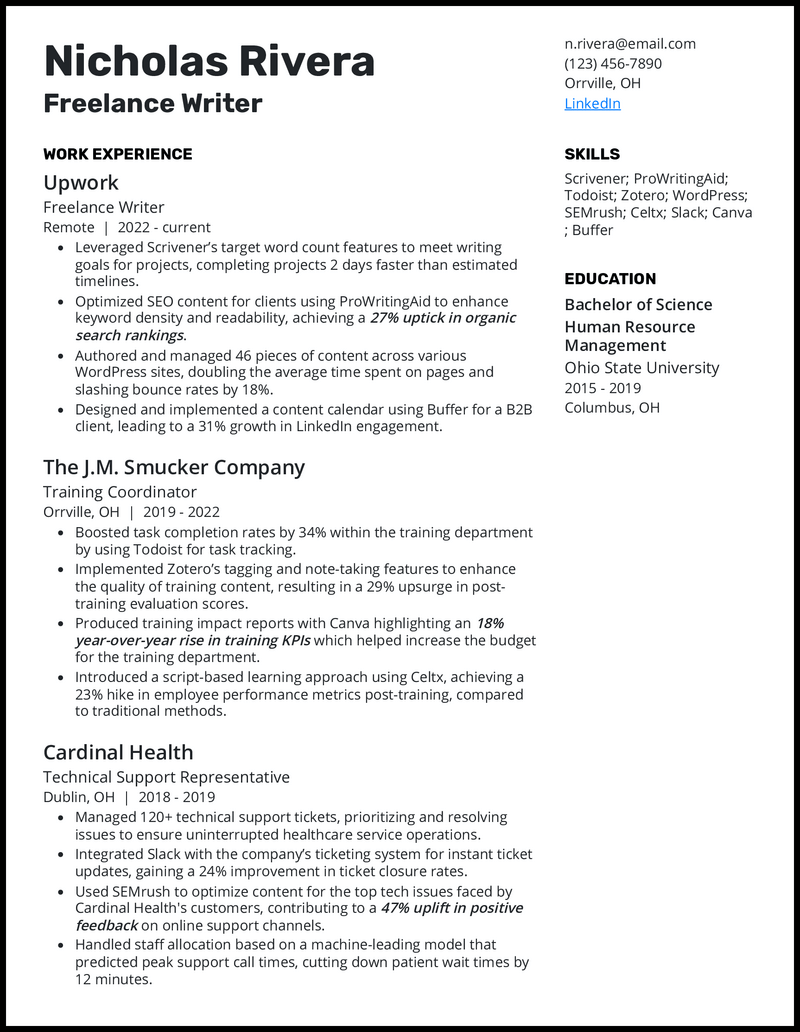 5 Returning to Workforce Resume Examples and Templates for 2025