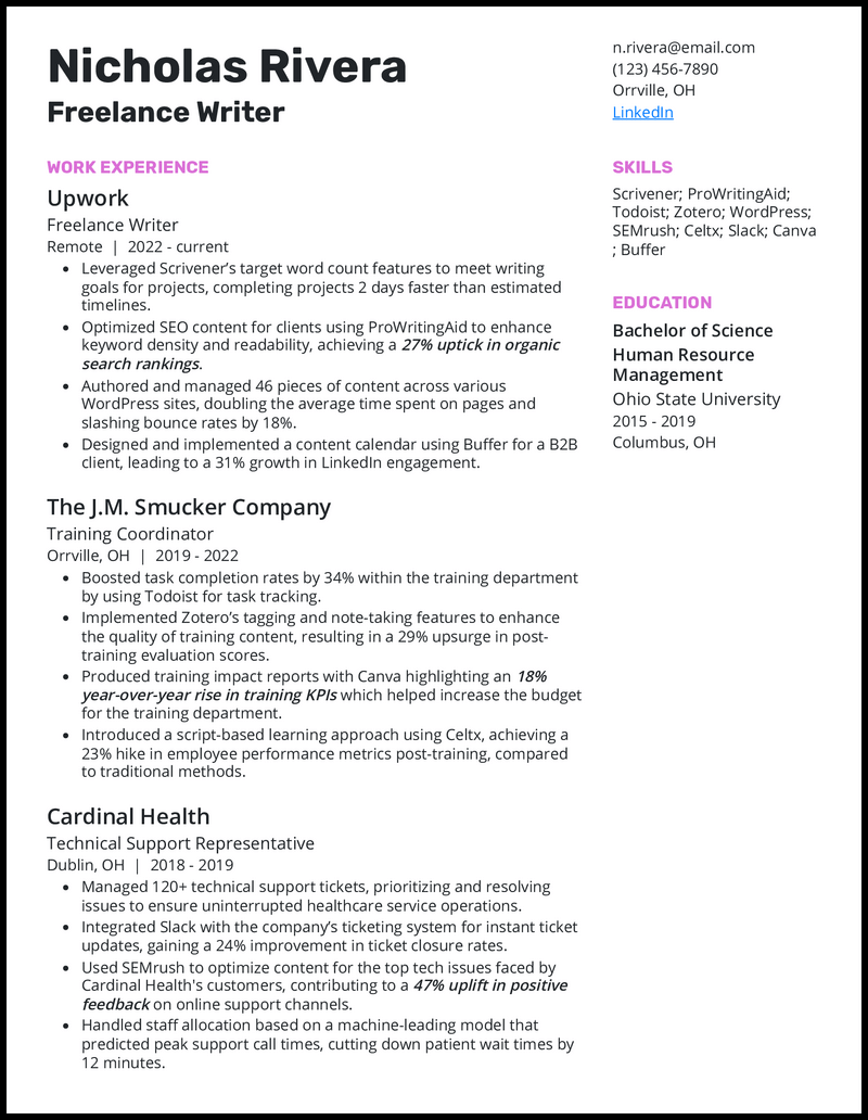 5 Returning to Workforce Resume Examples for 2026