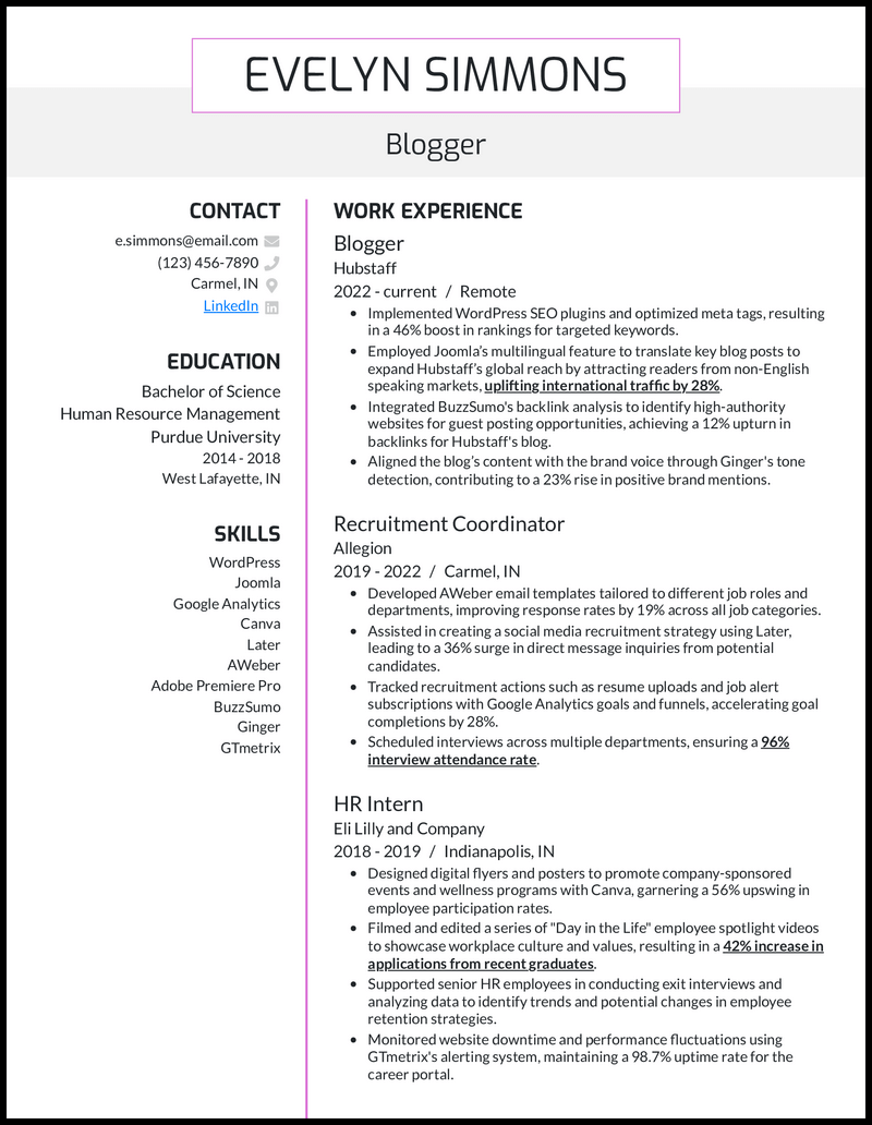 5 Returning to Workforce Resume Examples and Templates for 2025