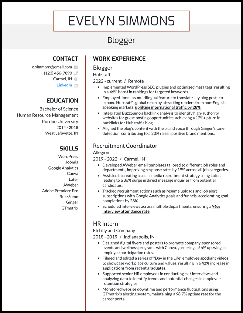 5 Returning to Workforce Resume Examples and Templates for 2025