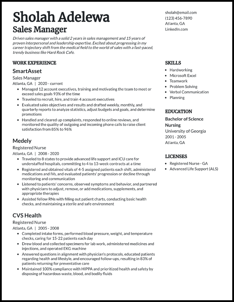 11 Career Change Resume Examples Designed for 2024