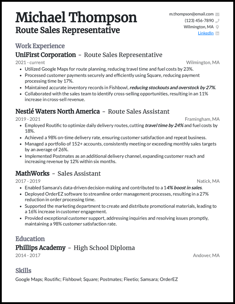 14 Sales Representative Resume Examples for 2025