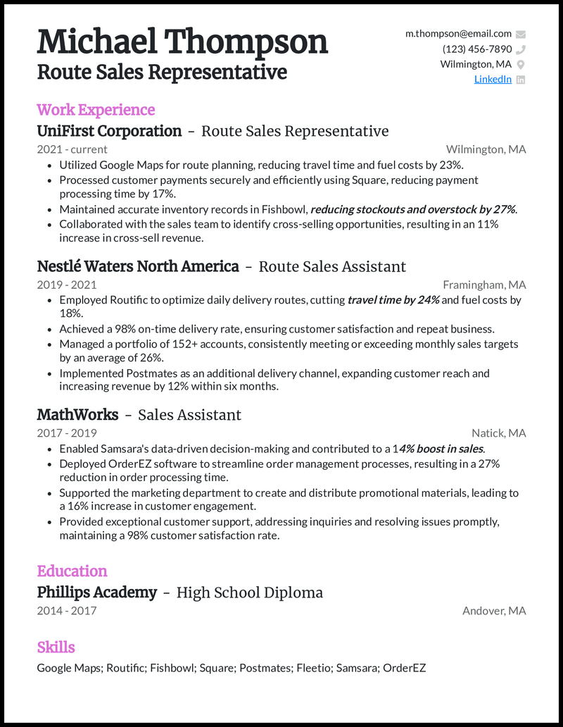 14 Sales Representative Resume Examples for 2025