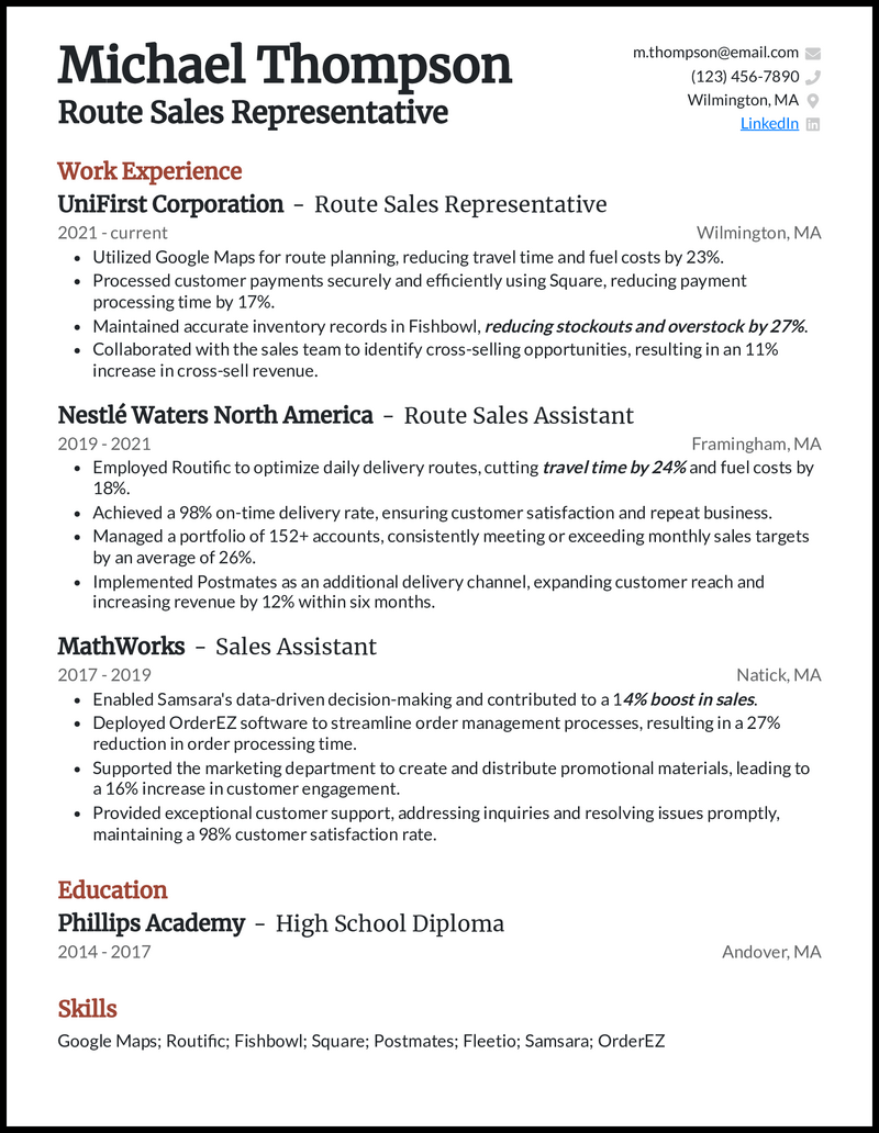 14 Sales Representative Resume Examples for 2025