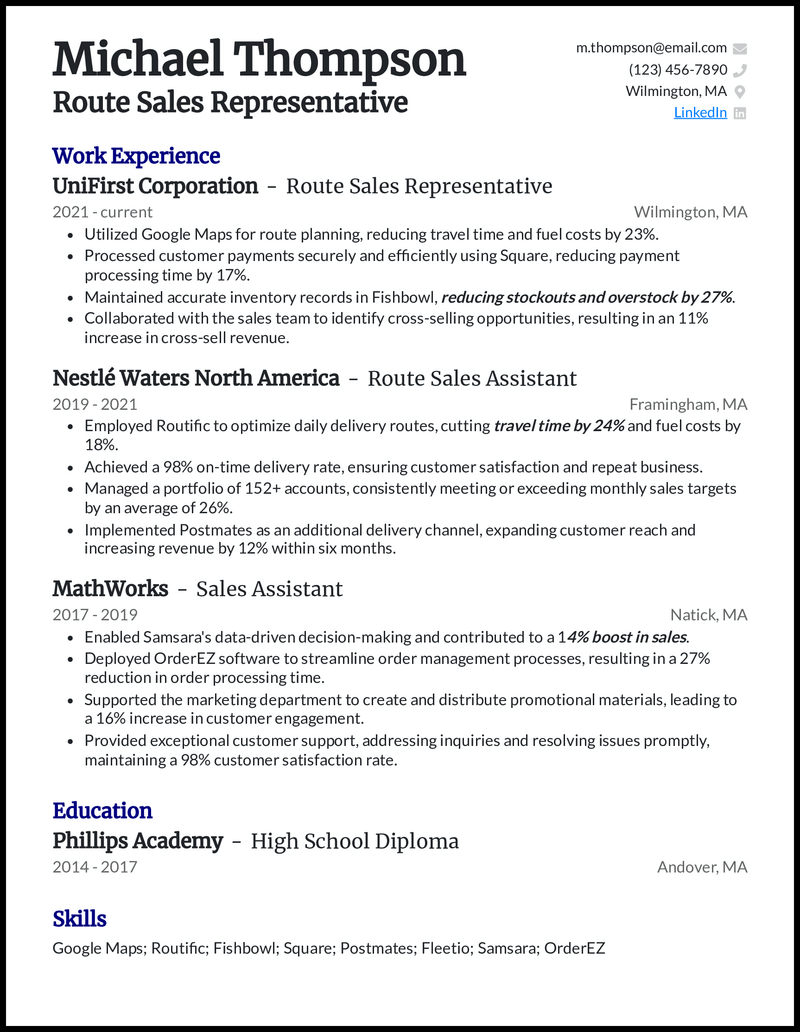 14 Sales Representative Resume Examples for 2025