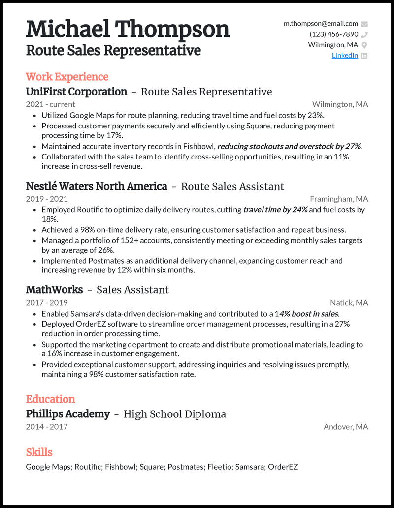 14 Sales Representative Resume Examples for 2025