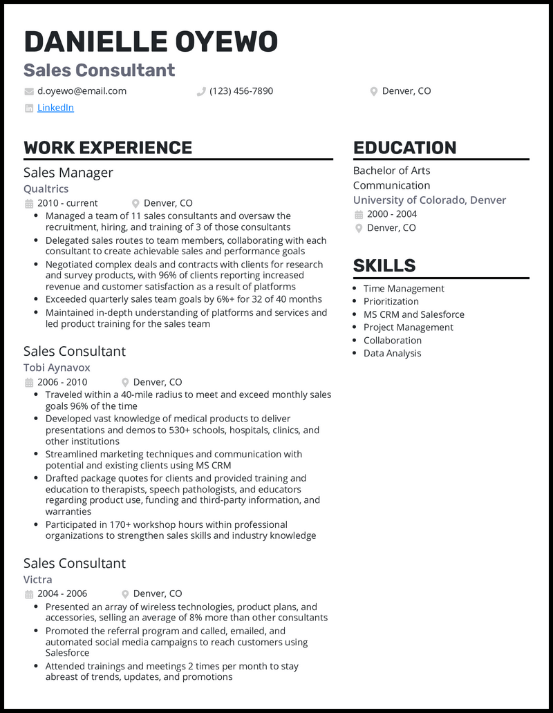 9 Consulting Resume Examples That Worked in 2024