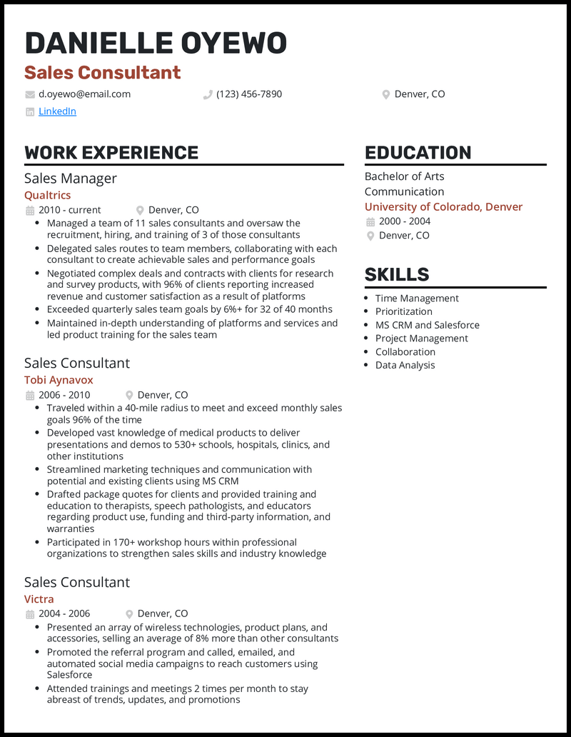 9 Consulting Resume Examples That Worked in 2024