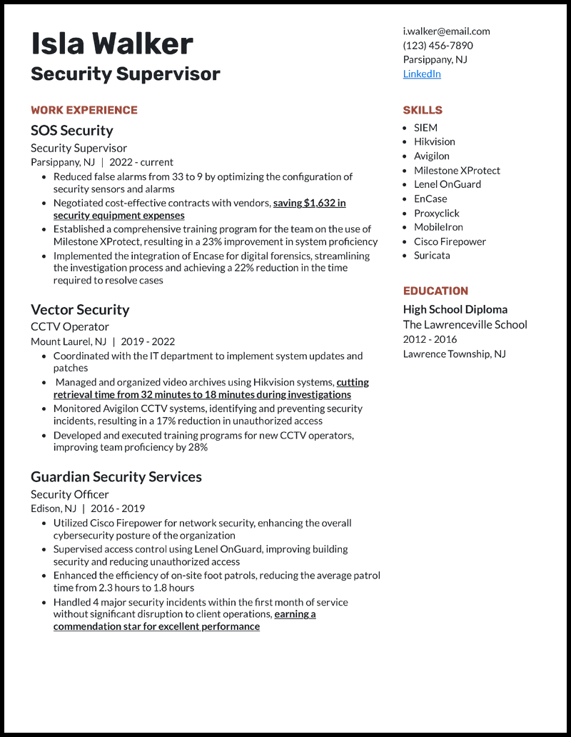 11 Supervisor Resume Examples That Worked in 2025