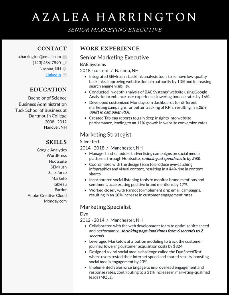 19 Executive Resume Examples That Got the Job in 2025
