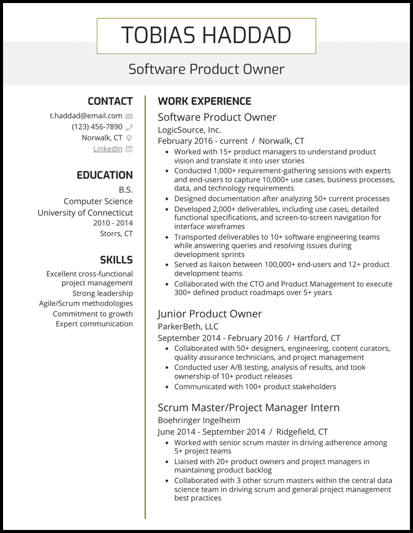 11 Product Owner Resume Samples for 2025