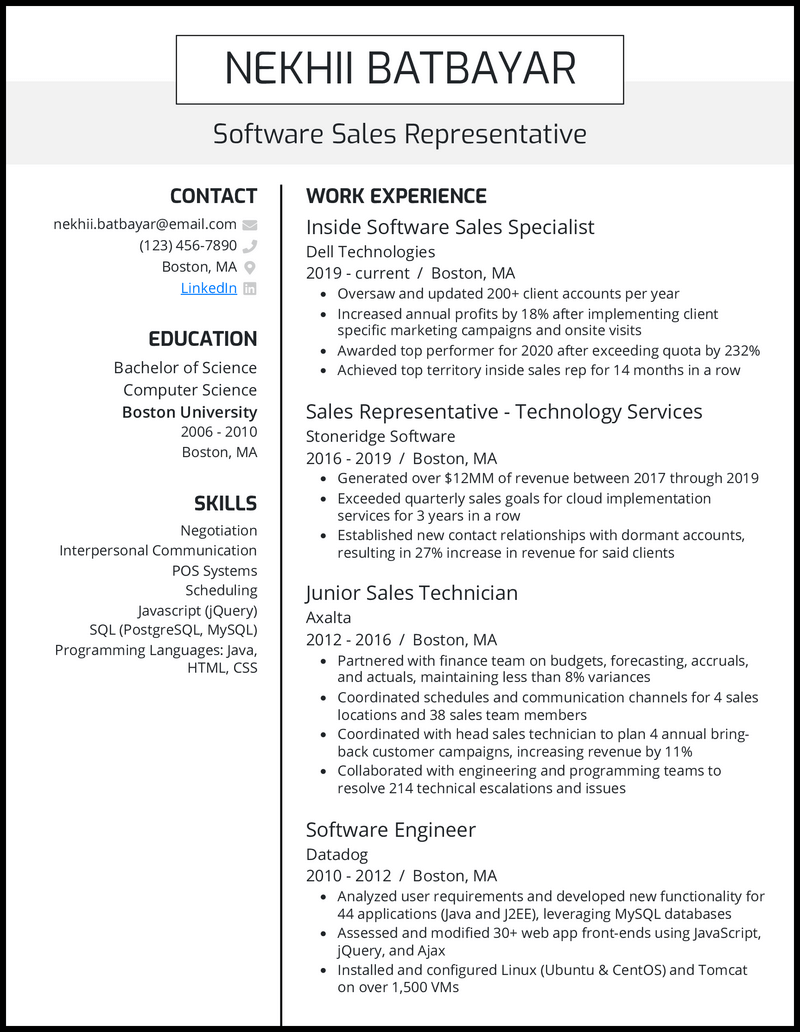 23 Sales Resume Examples That Landed Jobs in 2024