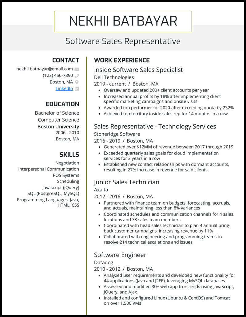 23 Sales Resume Examples That Landed Jobs in 2024