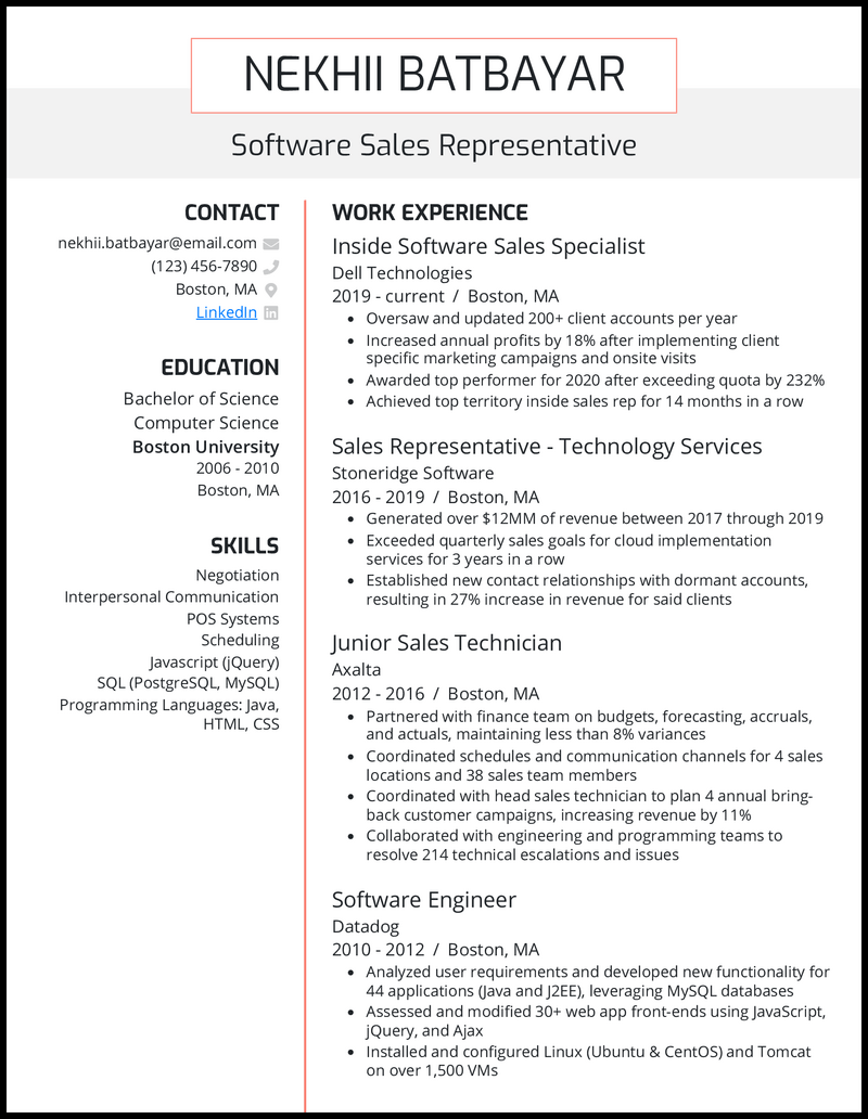 23 Sales Resume Examples That Landed Jobs in 2024